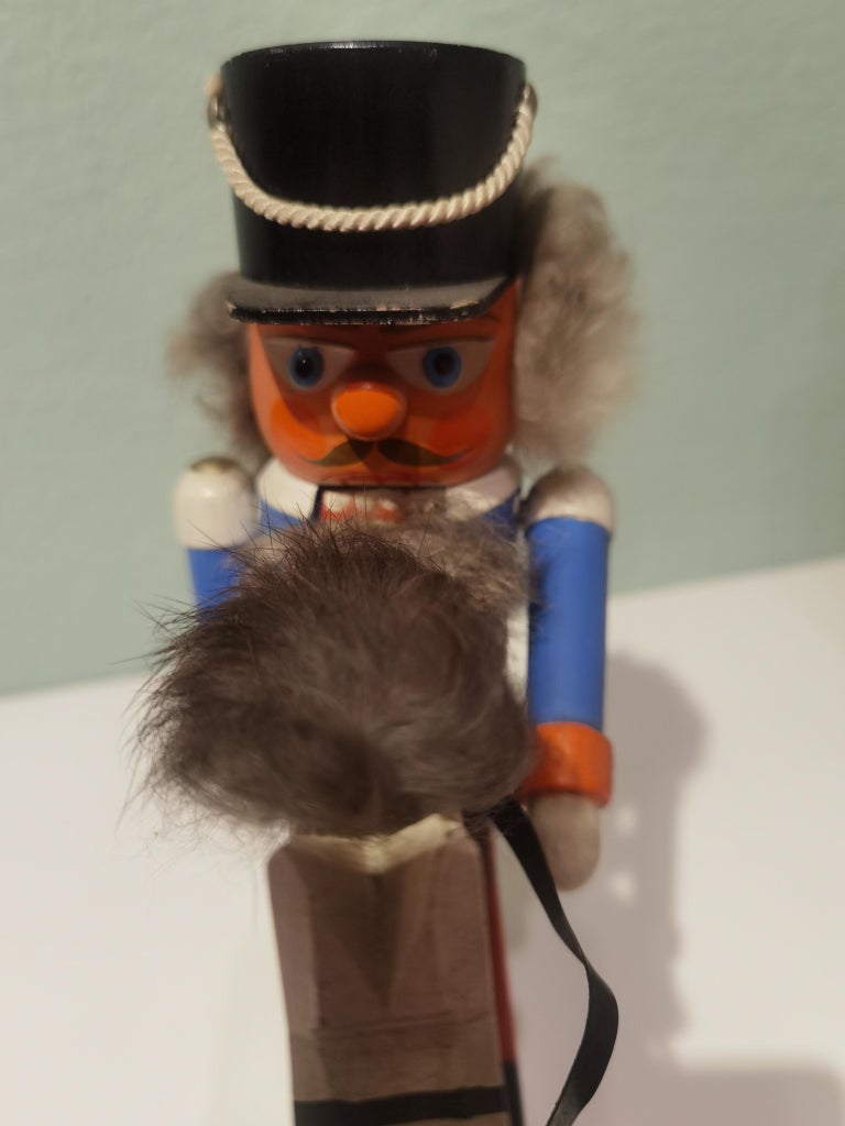 Vintage Christmas Nutcracker Figure Wood Erzgebirge Germany For Sale at ...