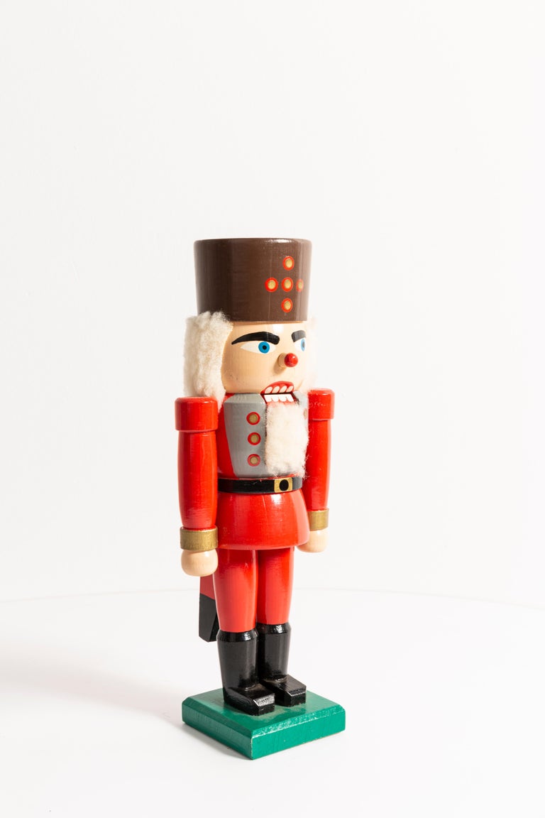 Vintage Christmas Nutcracker Wood, Erzgebirge, Germany, 1970s For Sale ...