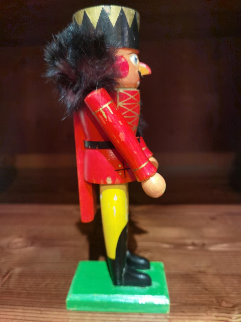 Vintage Christmas Nutcracker Wood Erzgebirge, Germany For Sale at 1stDibs