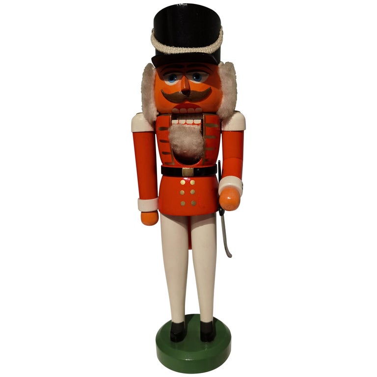 Vintage Christmas Nutcracker Wood Erzgebirge, Germany For Sale at ...