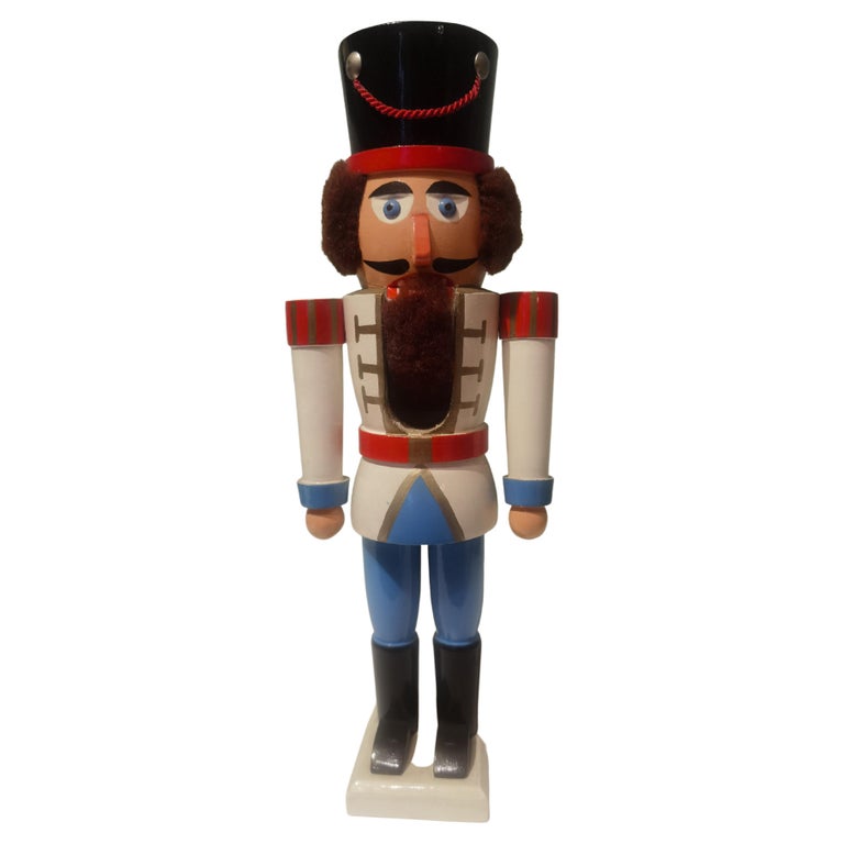 Vintage Christmas Nutcracker Wood Erzgebirge, Germany For Sale at 1stDibs