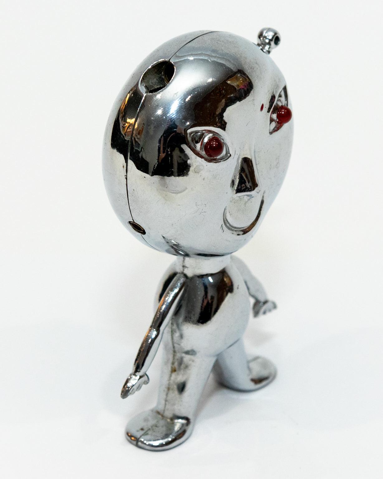 Vintage Chrome Alien Lighter For Sale at 1stDibs