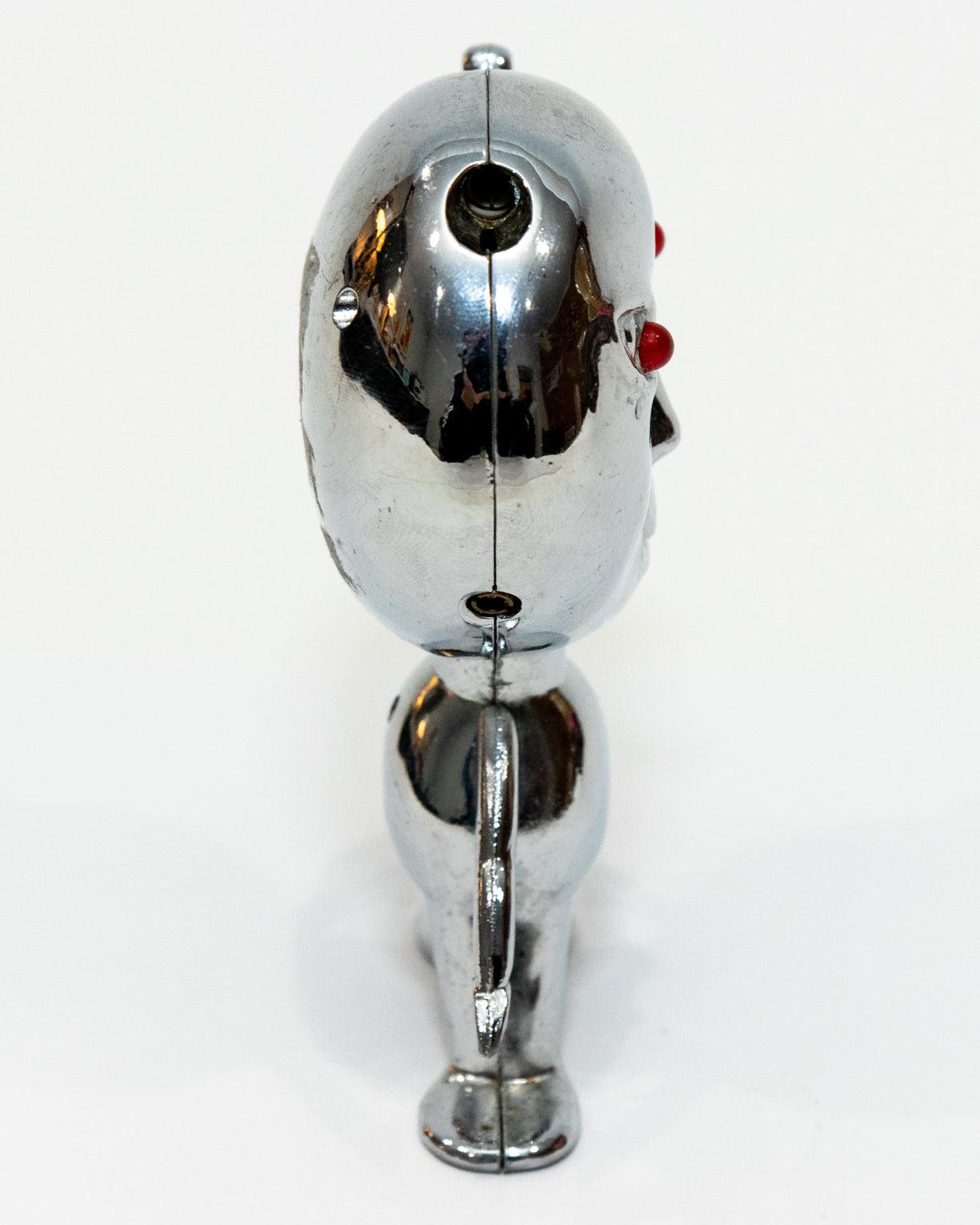 Vintage Chrome Alien Lighter For Sale at 1stDibs