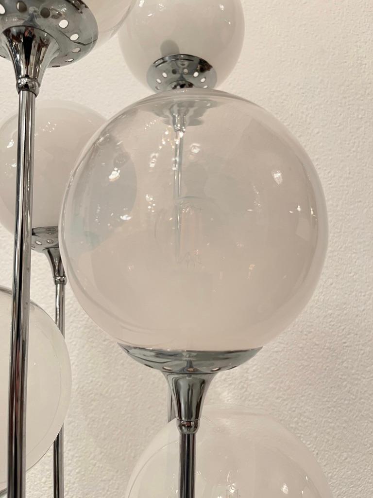 Vintage Chrome and Brass Alberello Floor Lamp by Stilnovo, Italy ca ...