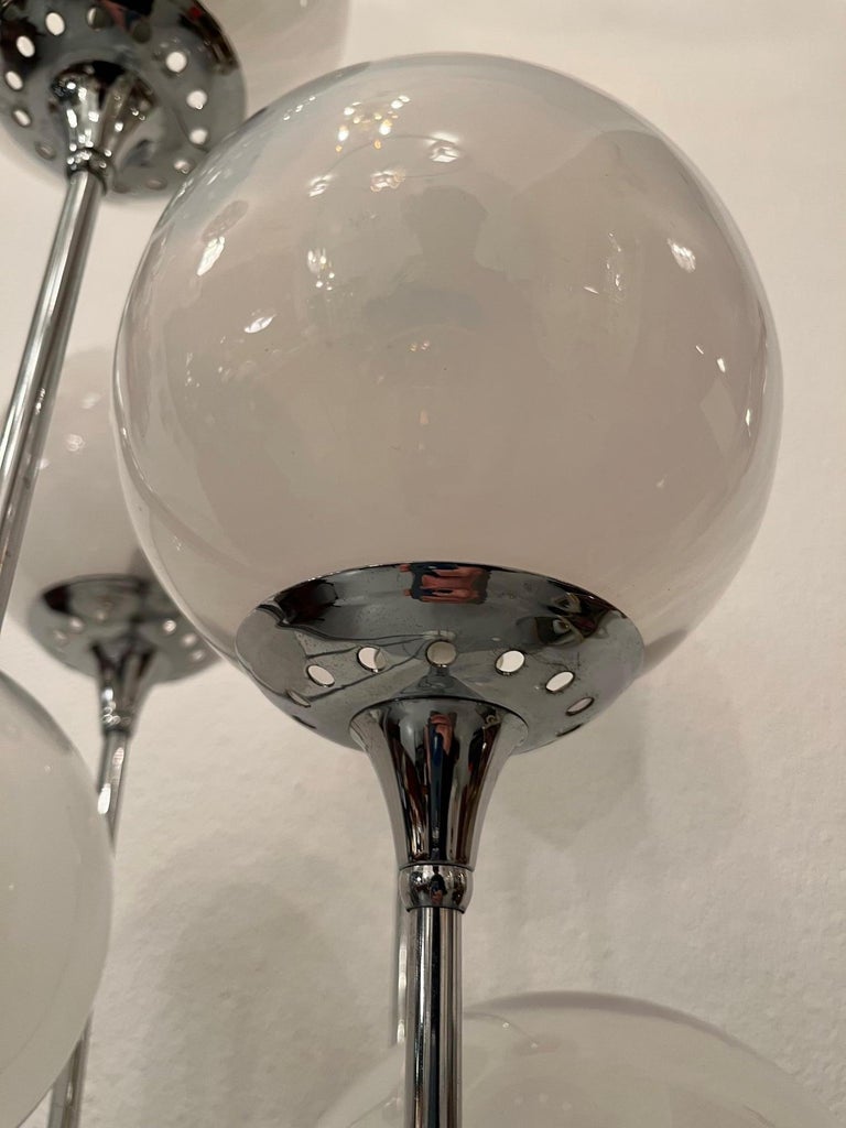 Vintage Chrome and Brass Alberello Floor Lamp by Stilnovo, Italy ca ...