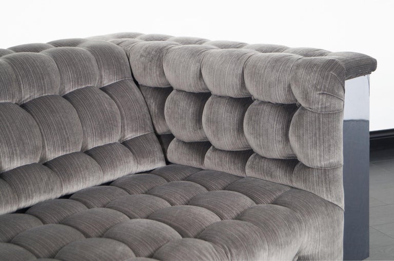 Vintage Chrome "Cityscape" Sofa at 1stDibs