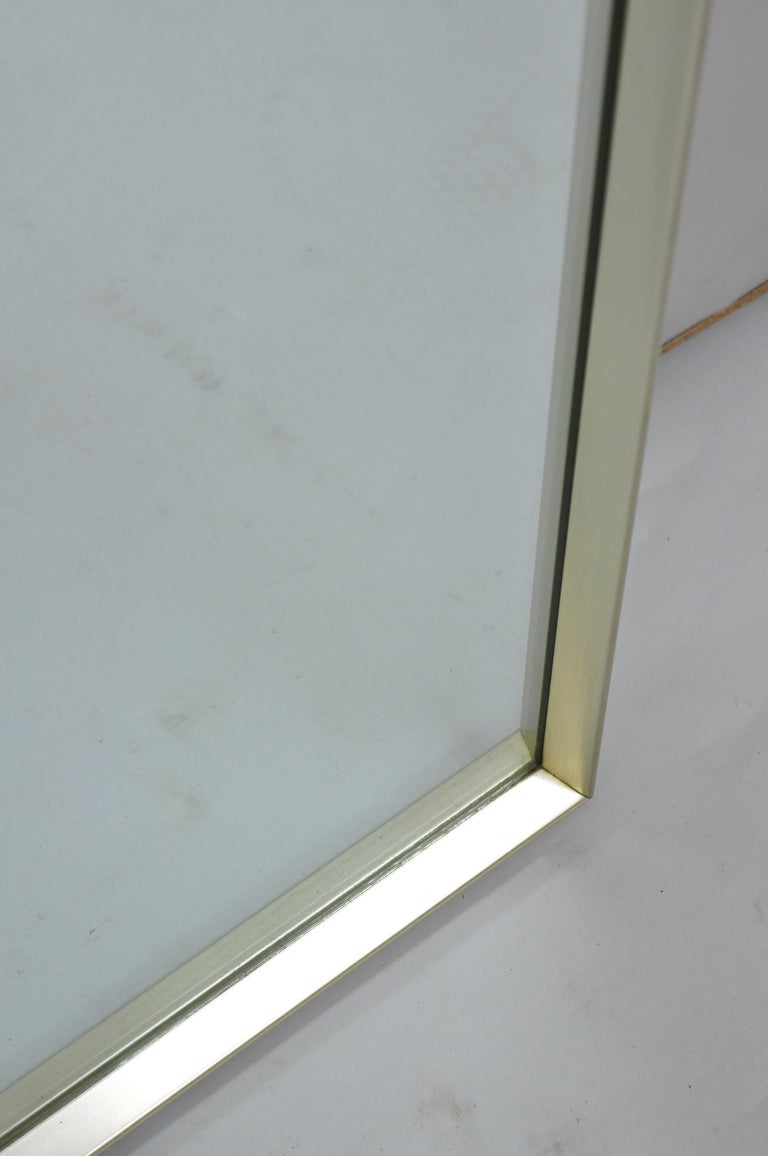 Vintage Chrome Plated Metal Mid-Century Modern Modernist Wall Mirror by ...