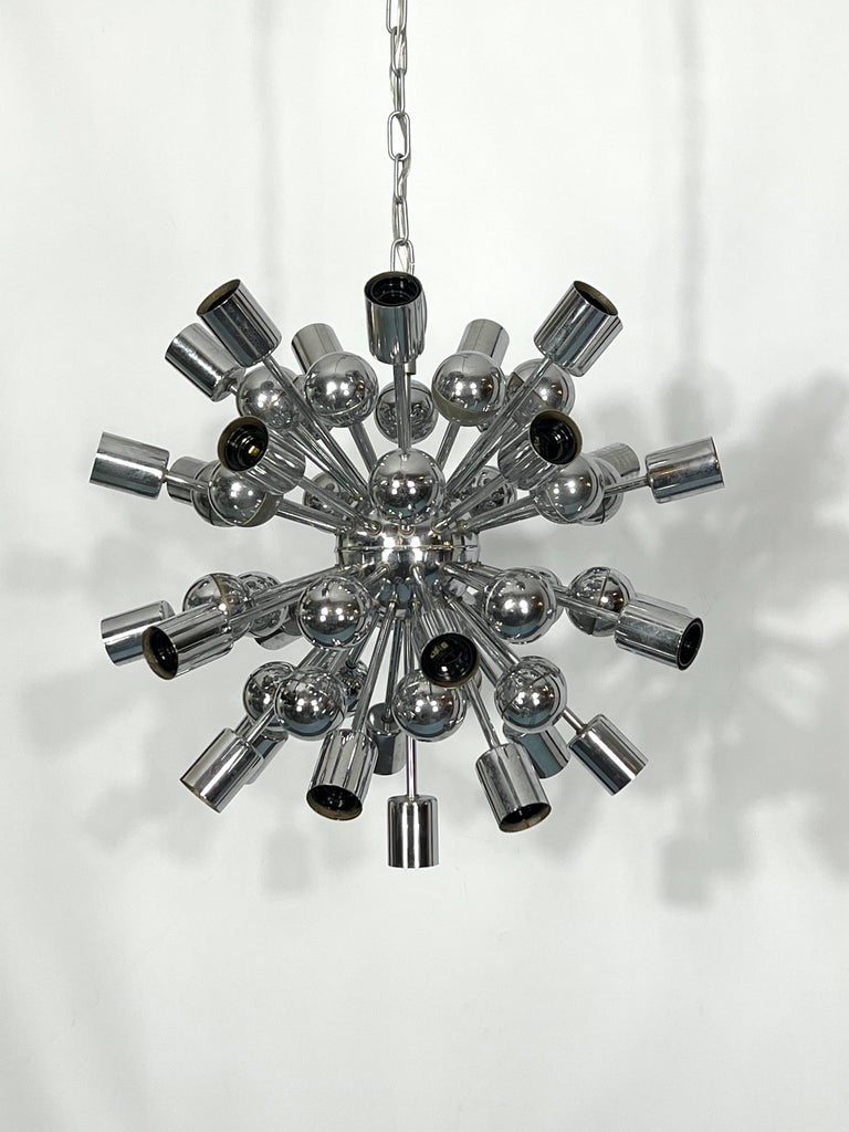 Vintage Chrome Sputnik by Reggiani, Italy 1970s For Sale at 1stDibs