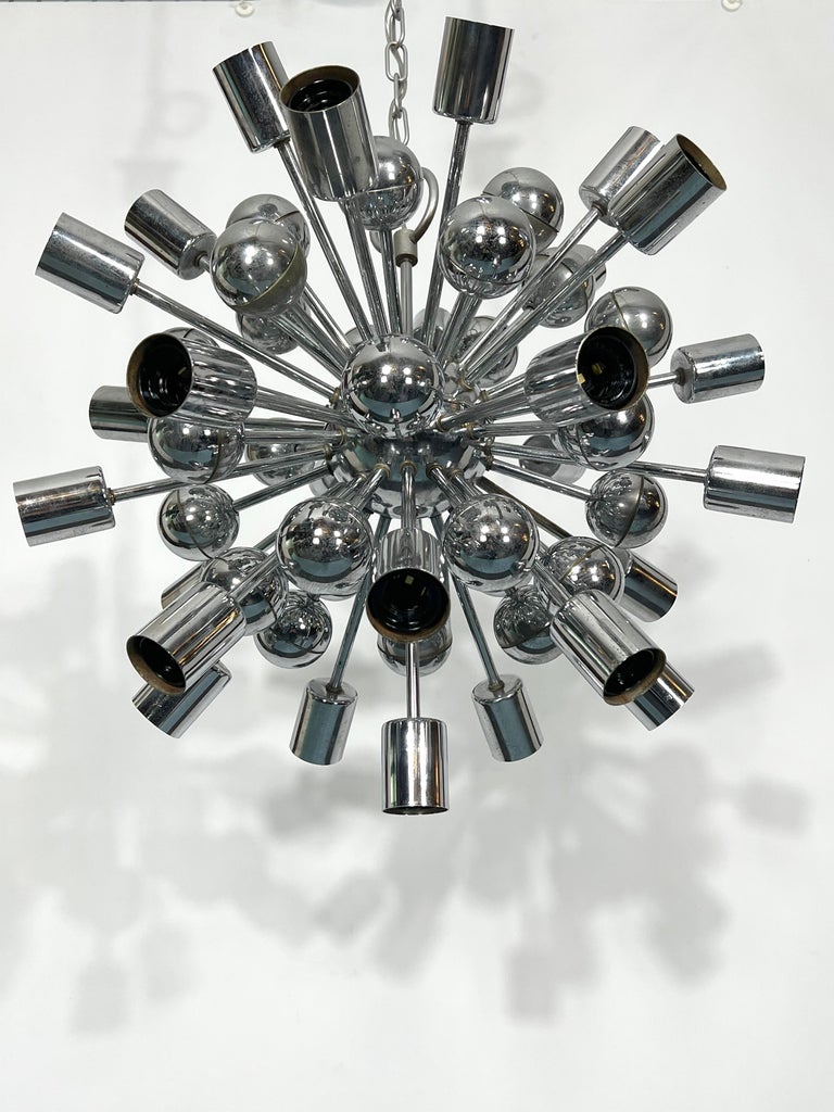 Vintage Chrome Sputnik by Reggiani, Italy 1970s For Sale at 1stDibs