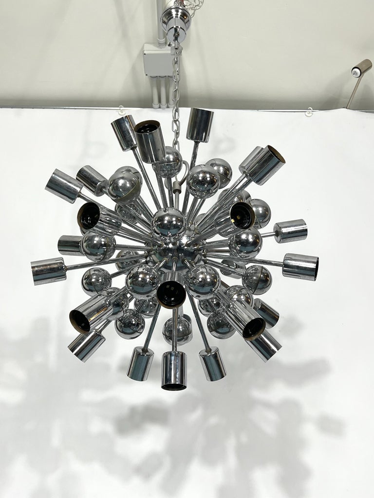 Vintage Chrome Sputnik by Reggiani, Italy 1970s For Sale at 1stDibs