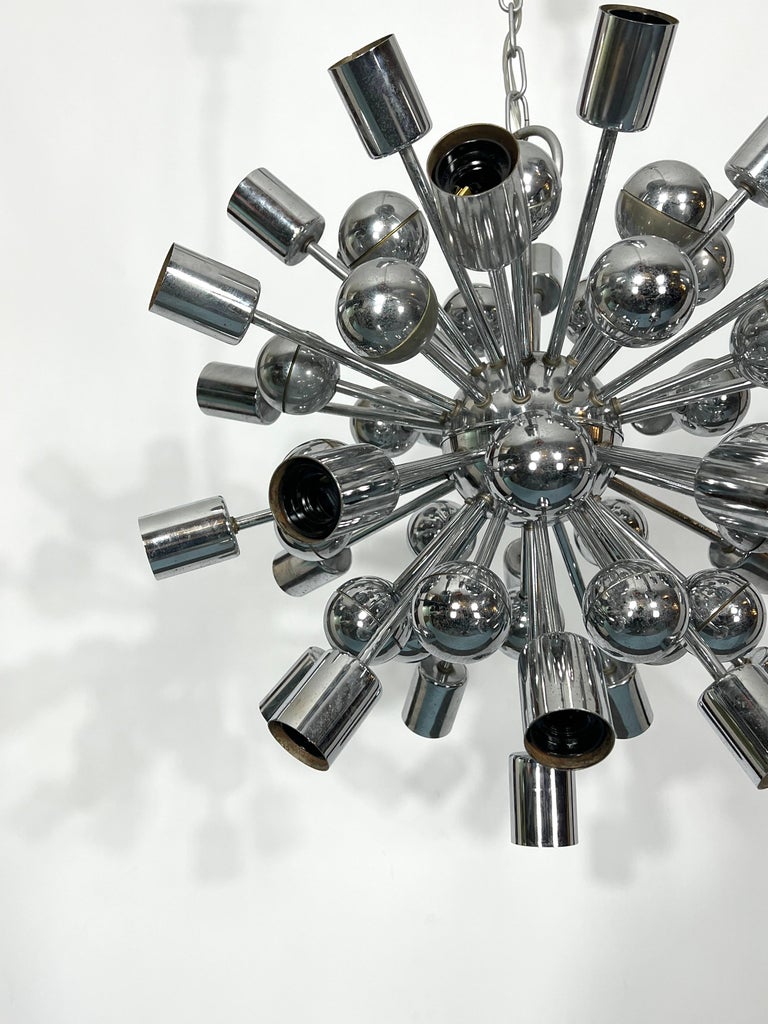 Vintage Chrome Sputnik by Reggiani, Italy 1970s For Sale at 1stDibs