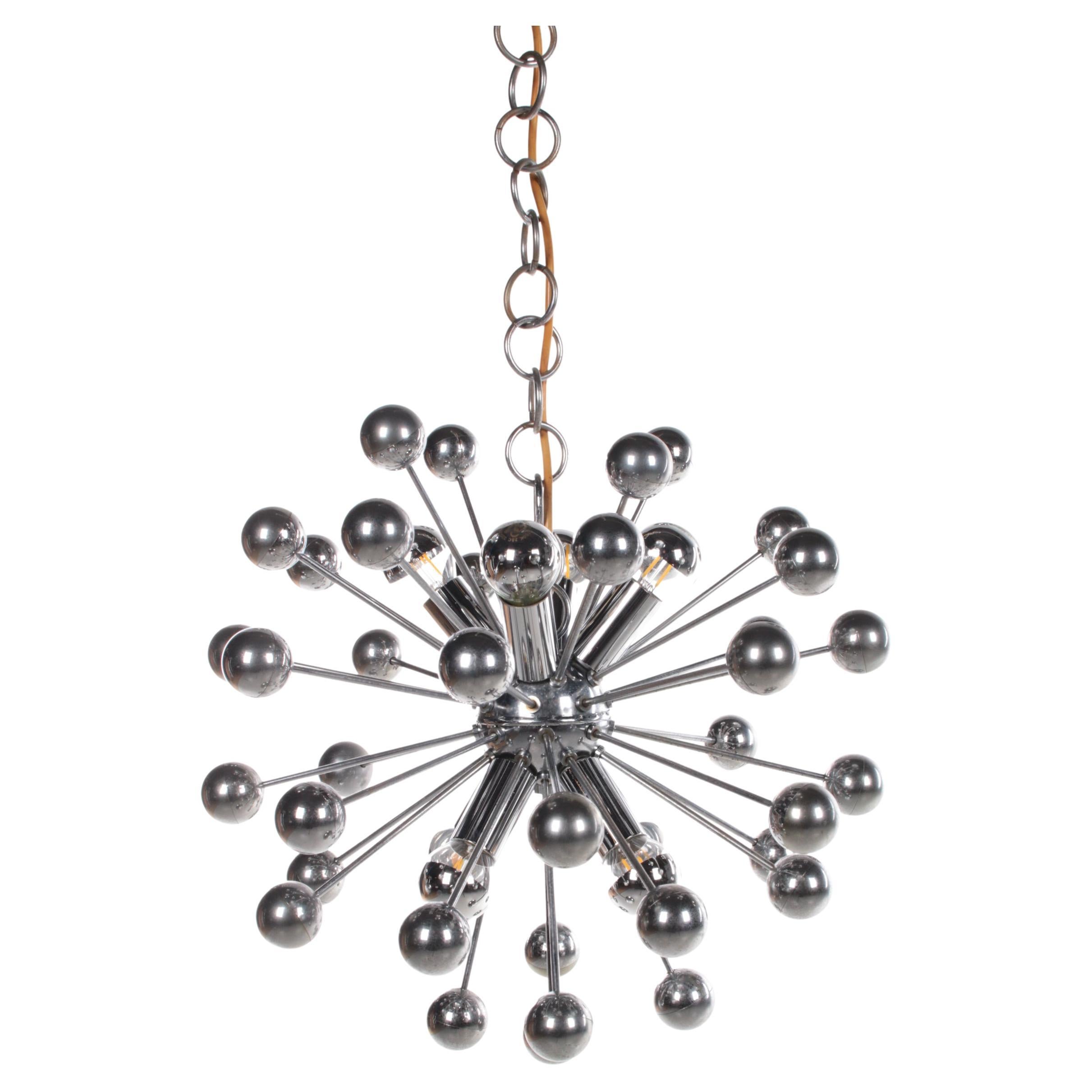 Vintage Brass Sputnik Lamp with 24 Branches at 1stDibs