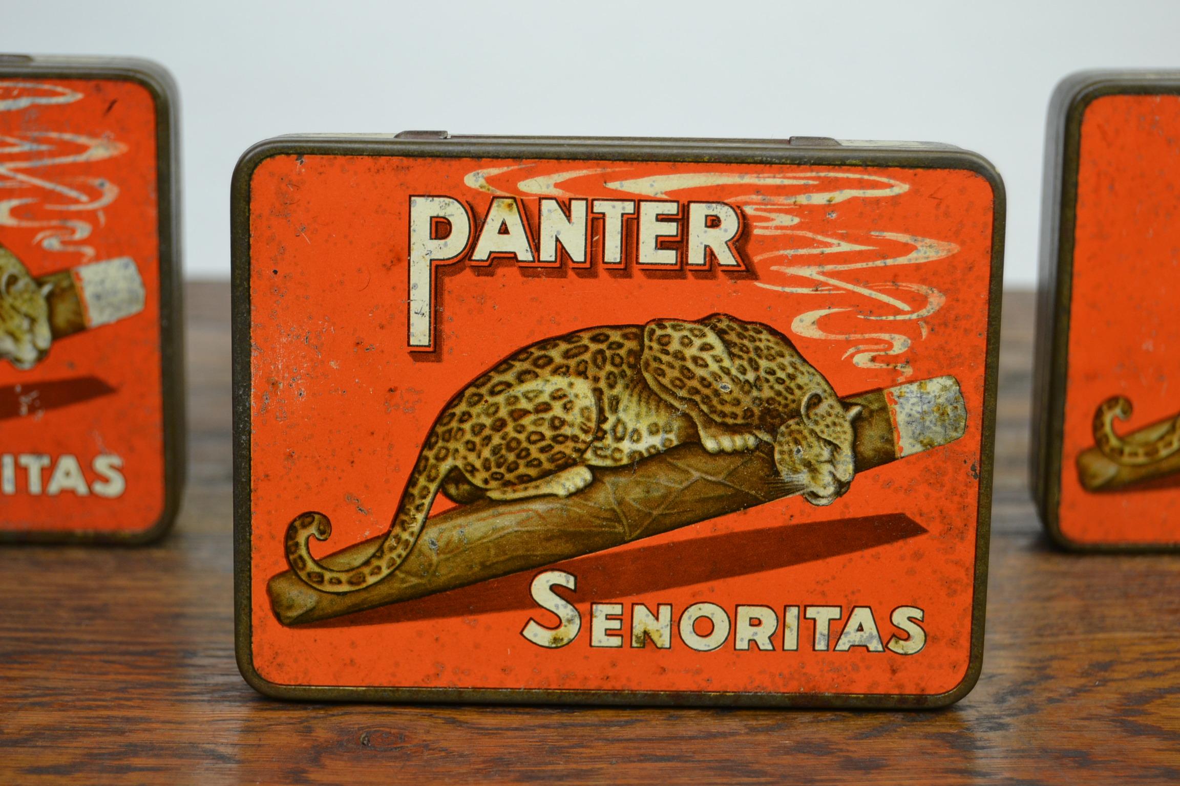 Vintage Cigar Tins with Panter on Cigar, 1960s, Netherlands at 1stDibs ...
