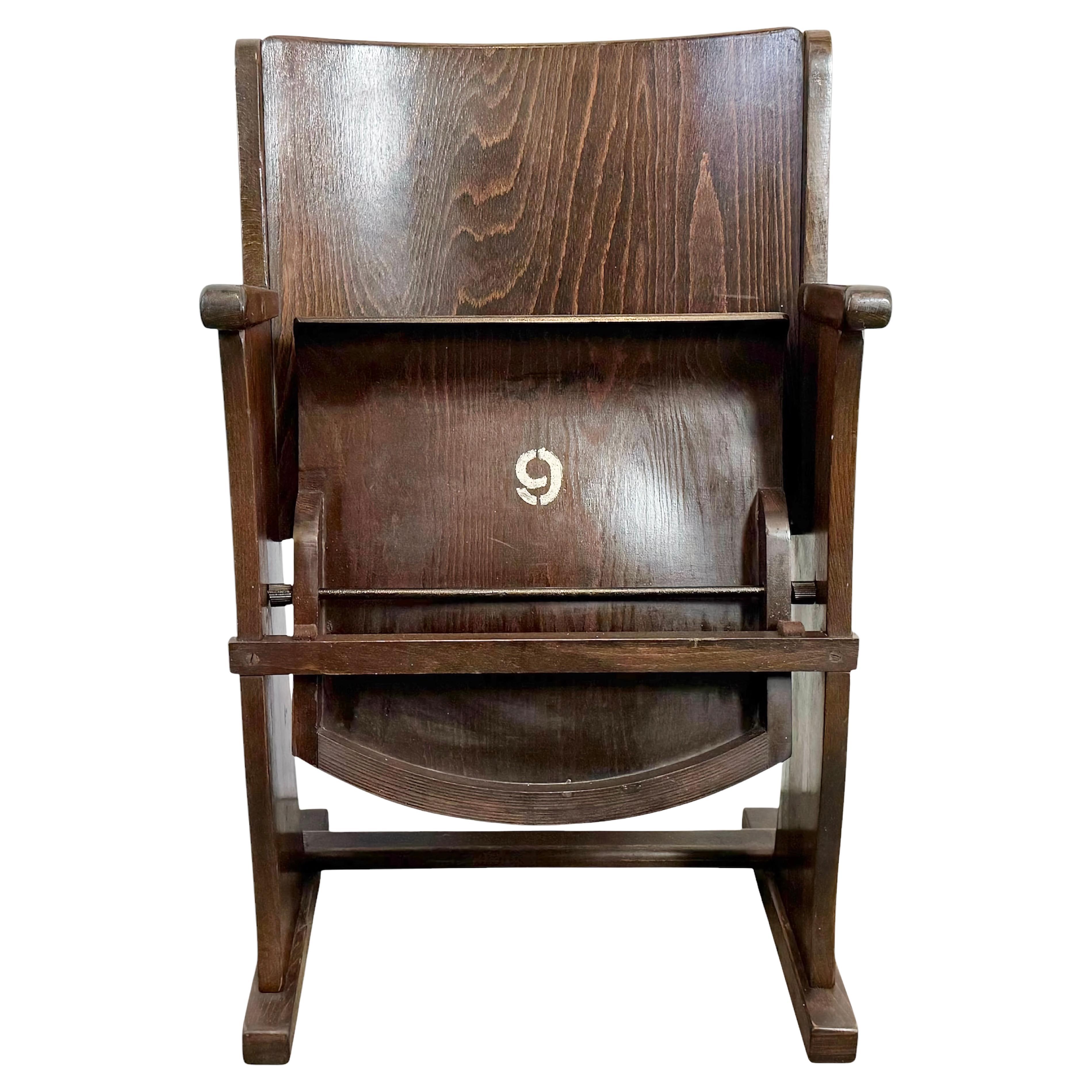 Vintage Cinema Theatre Seat from Ton, 1960s For Sale at 1stDibs