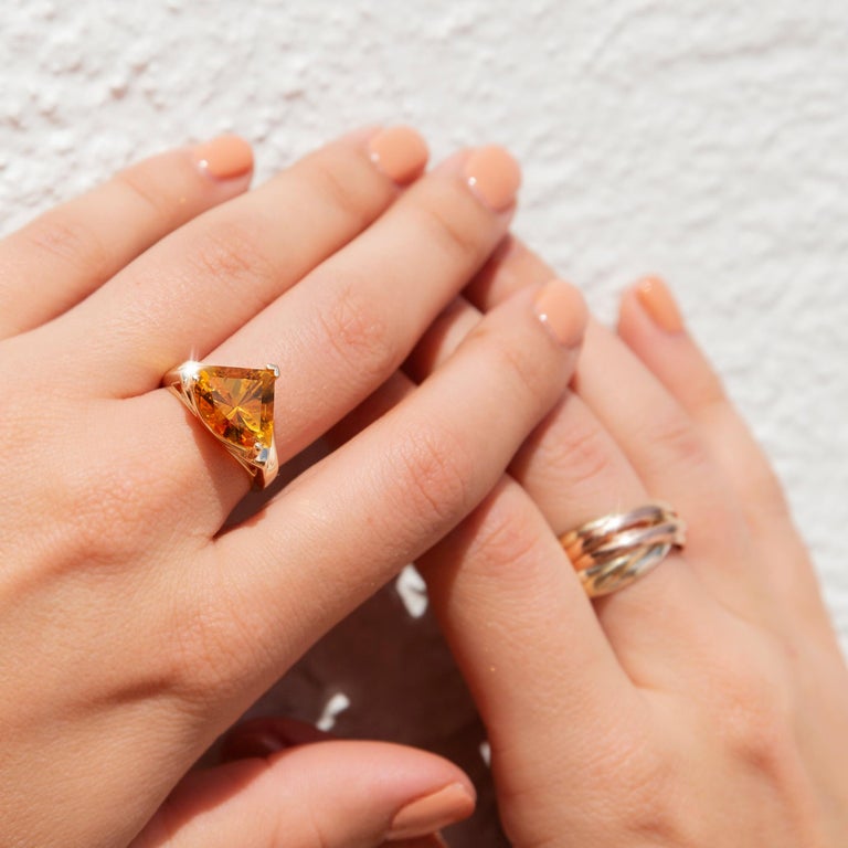 Vintage Circa 1980s Tri-Colour 18 Carat Gold Seven Ring Russian Wedding ...