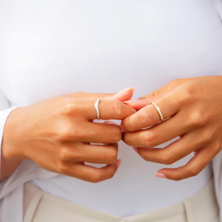 Vintage circa 2000s 18 Carat White Gold Grain Set Brilliant Diamond ...