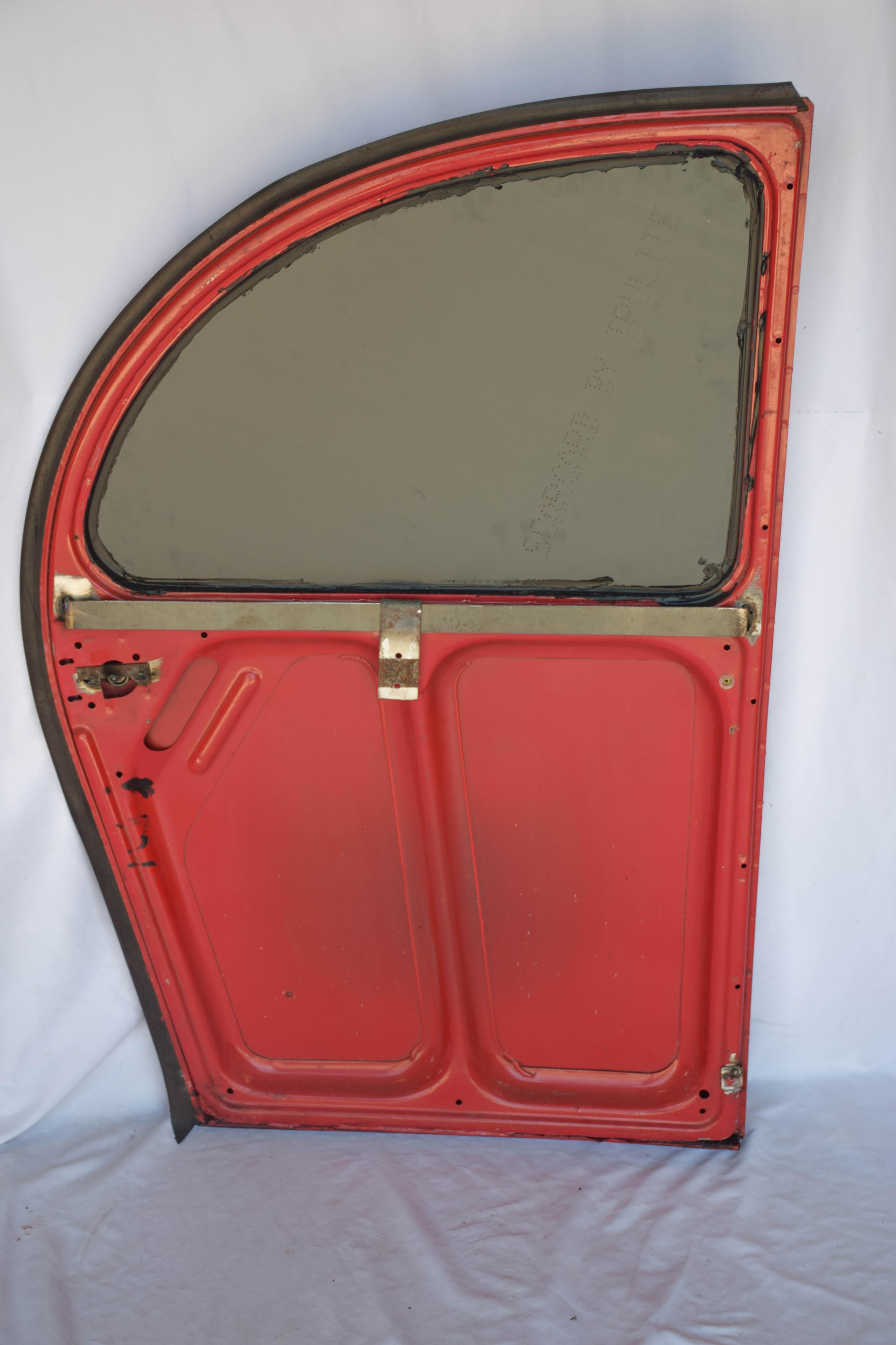 Vintage Citroen 2CV Red Car Door at 1stDibs | vintage citroen cars ...