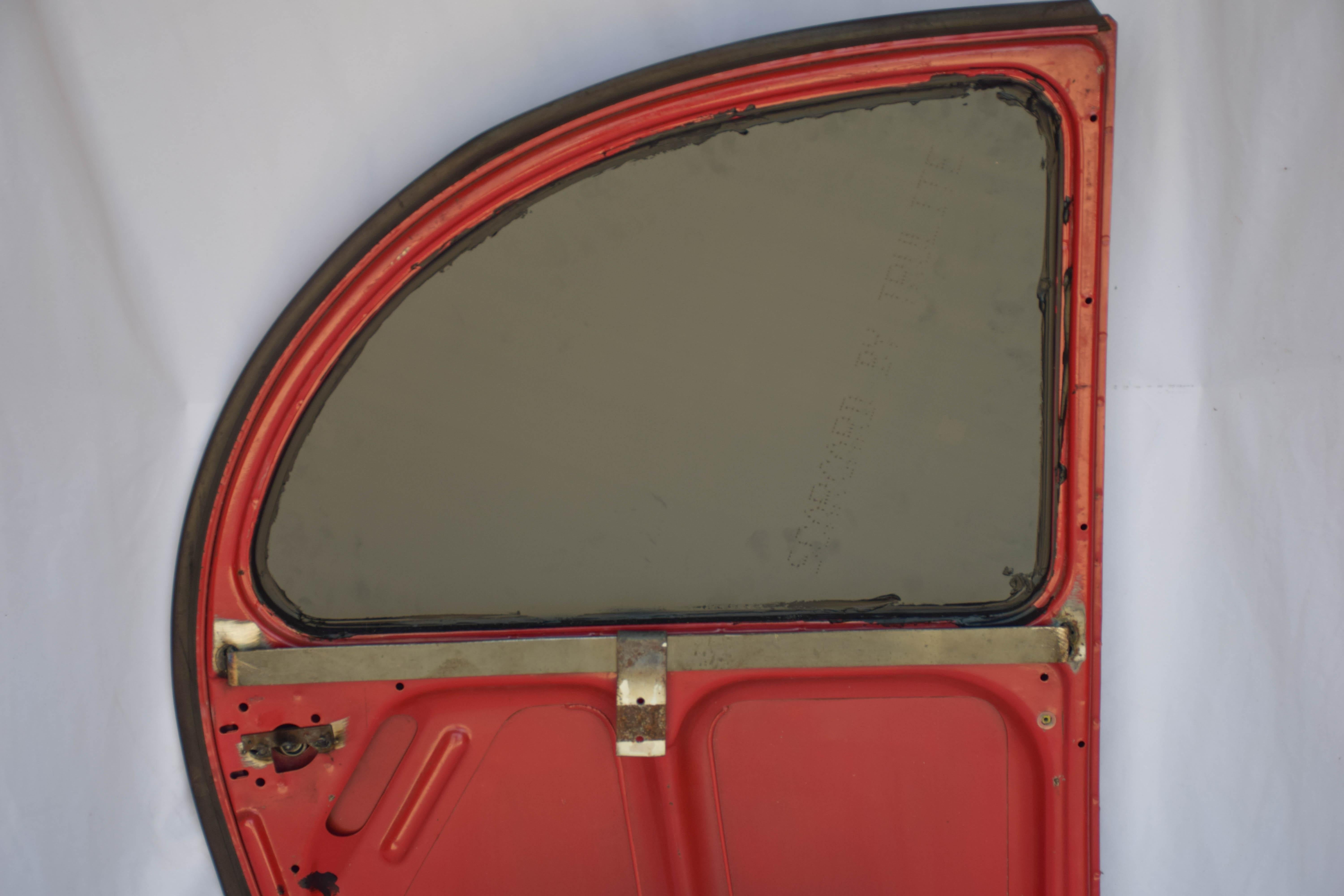 Vintage Citroen 2CV Red Car Door at 1stDibs | vintage citroen cars ...