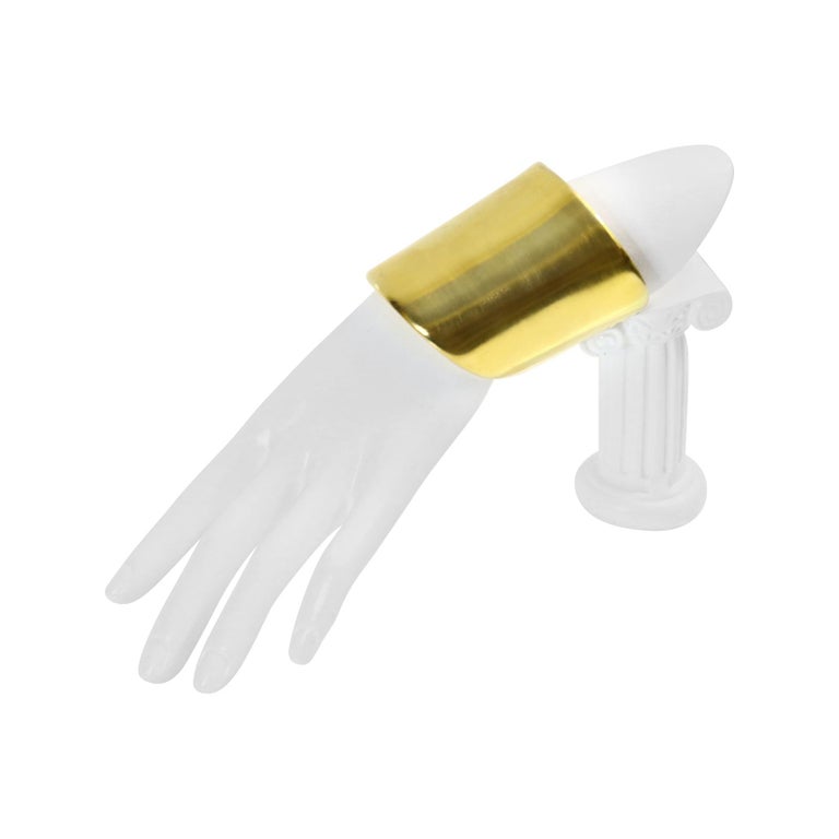 Vintage Clara Studio Gold Tone Cuff Circa 1990s For Sale at 1stDibs