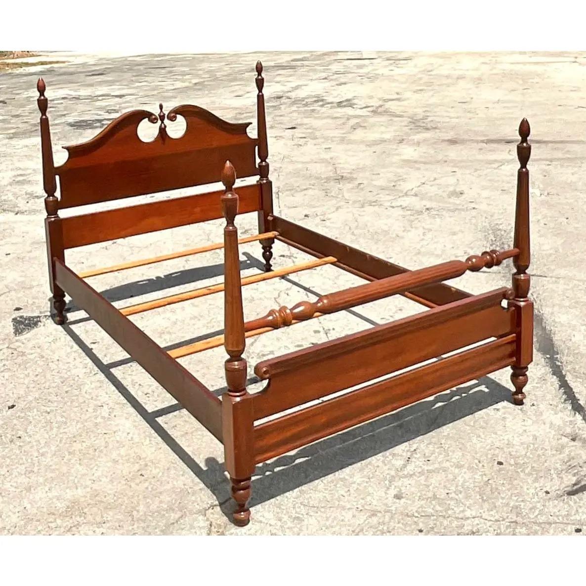 Vintage Classic Georgian Cherry Full Poster Bedframe at 1stDibs ...