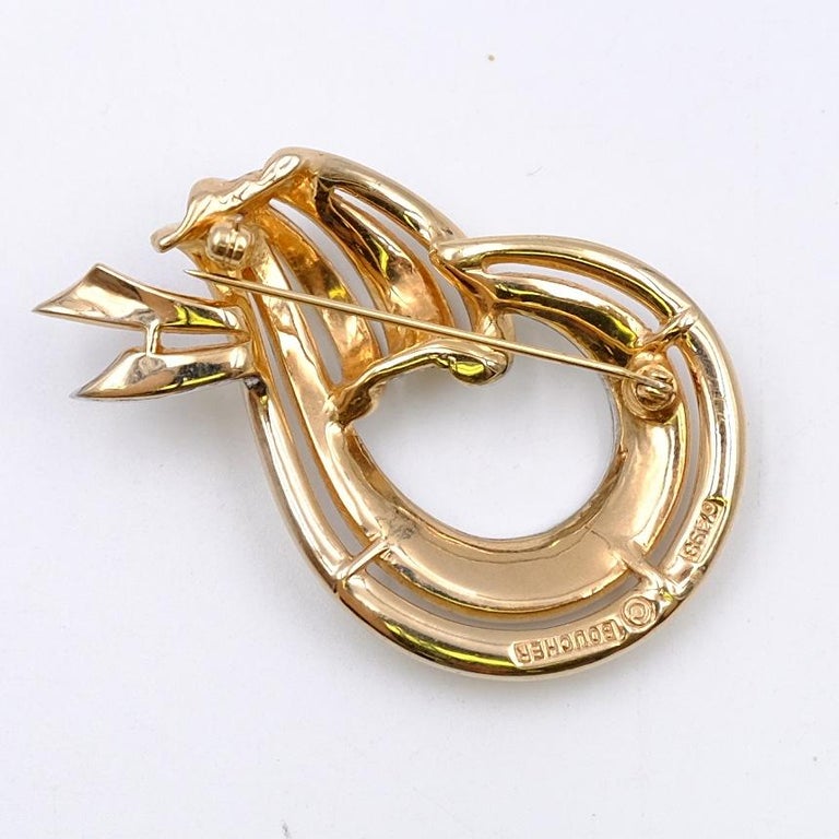 Vintage Classy Boucher Brooch 1960's at 1stDibs
