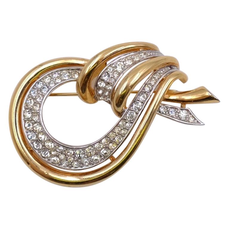 Vintage Classy Boucher Brooch 1960's at 1stDibs