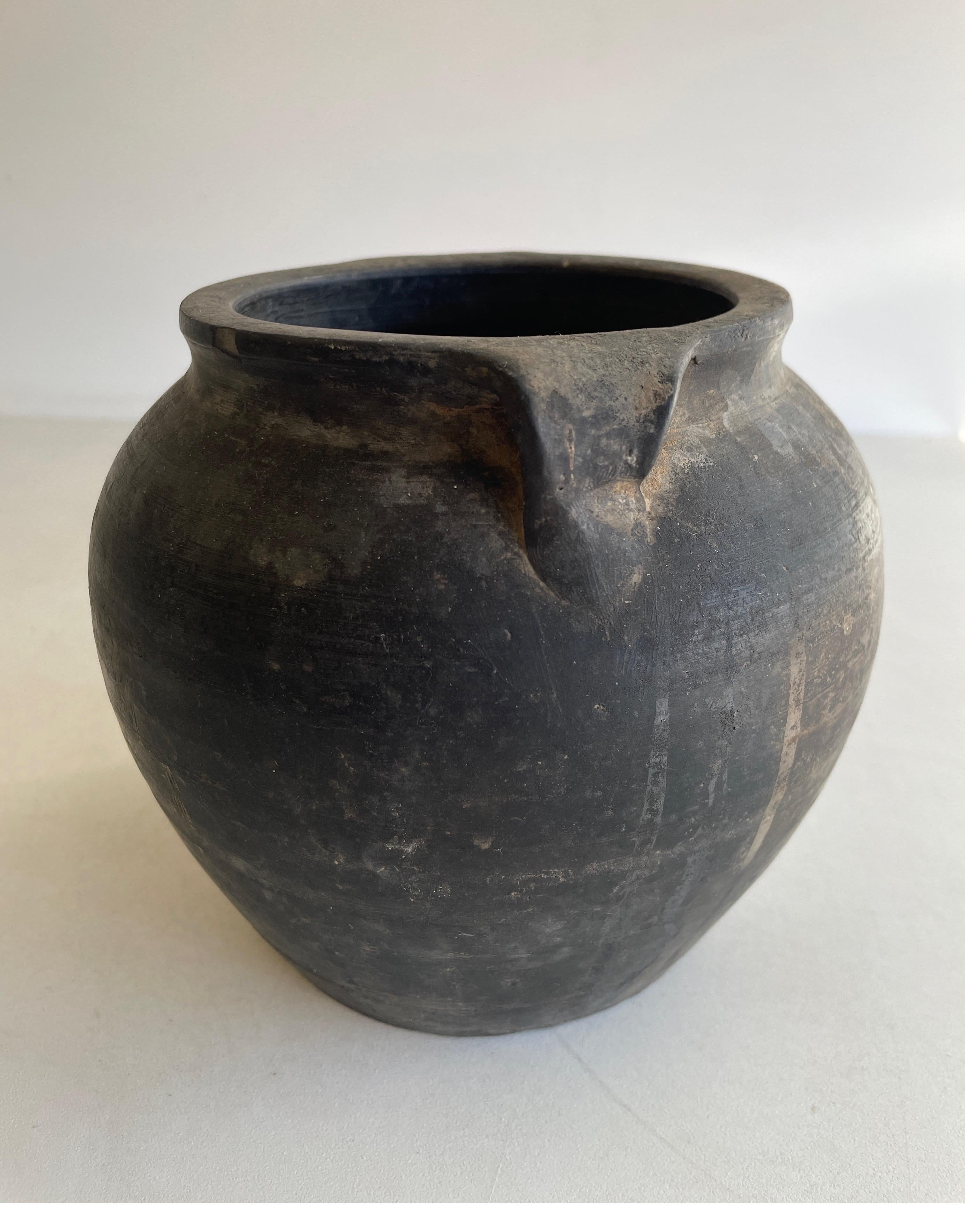 Vintage Clay Pottery Dark Gray For Sale at 1stDibs | dark gray clay