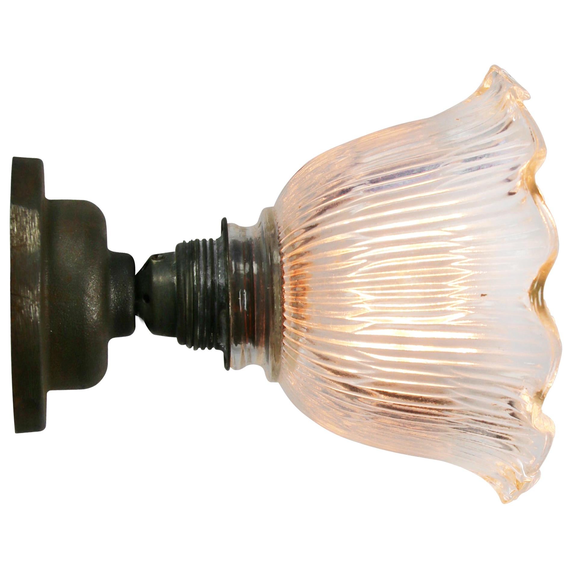 Zeiss Ikon Mercury Glass Vintage Cast Iron Wall Scone Lamp by Adolf ...