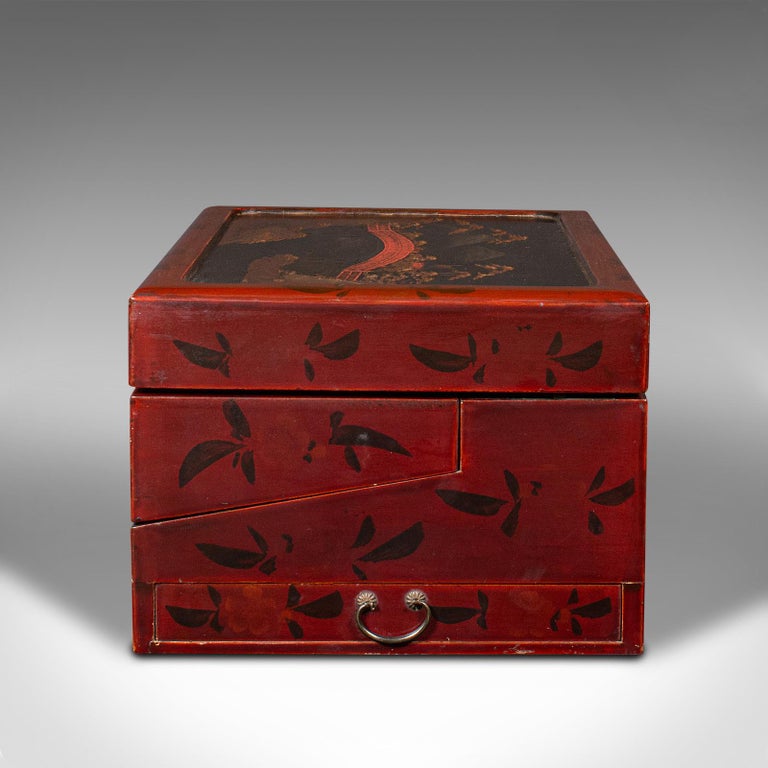 Vintage Cleric's Writing Slope, Japanese, Lacquer, Correspondence Box ...