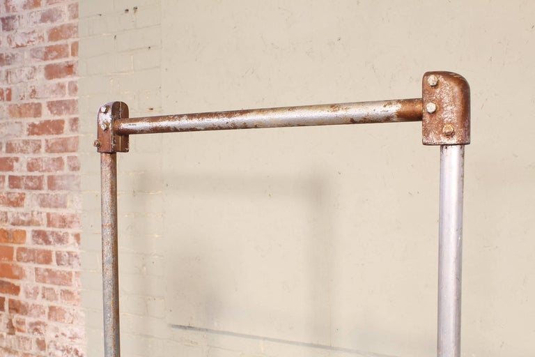 Vintage Clothing Stand, Distressed Garment Coat Rack Art Deco at 1stDibs