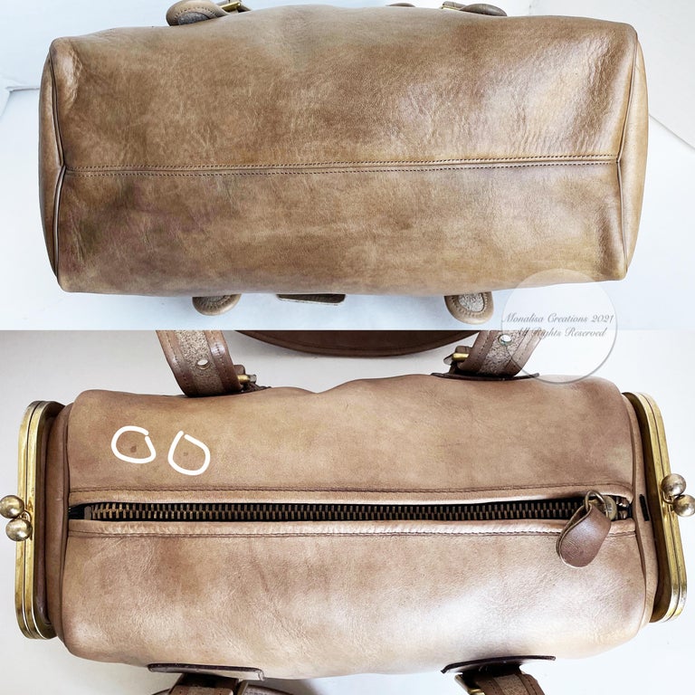 Vintage Coach Bag Bonnie Cashin RFD Mail Box Tote Putty Leather 70s Pre ...