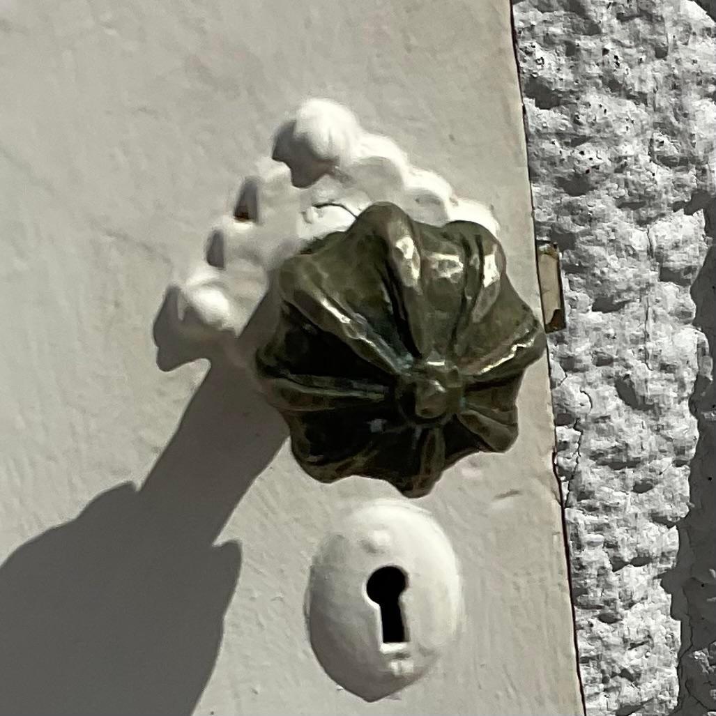 Vintage Coastal 1920s Arched Cypress Door at 1stDibs