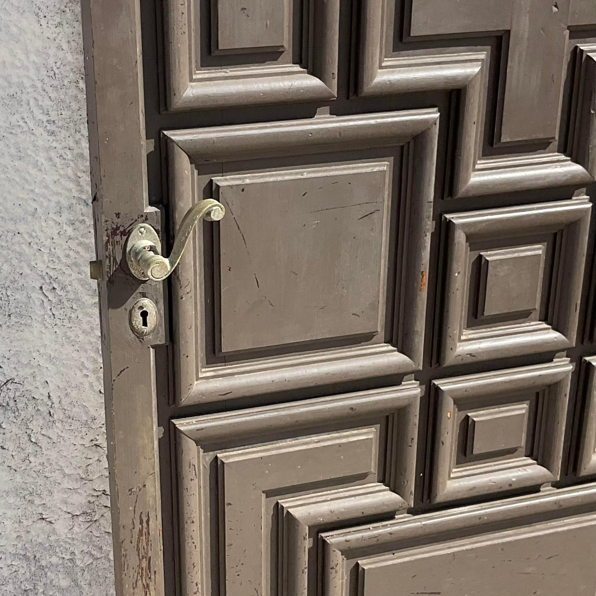 Vintage Coastal 1920s Arched Cypress Door at 1stDibs