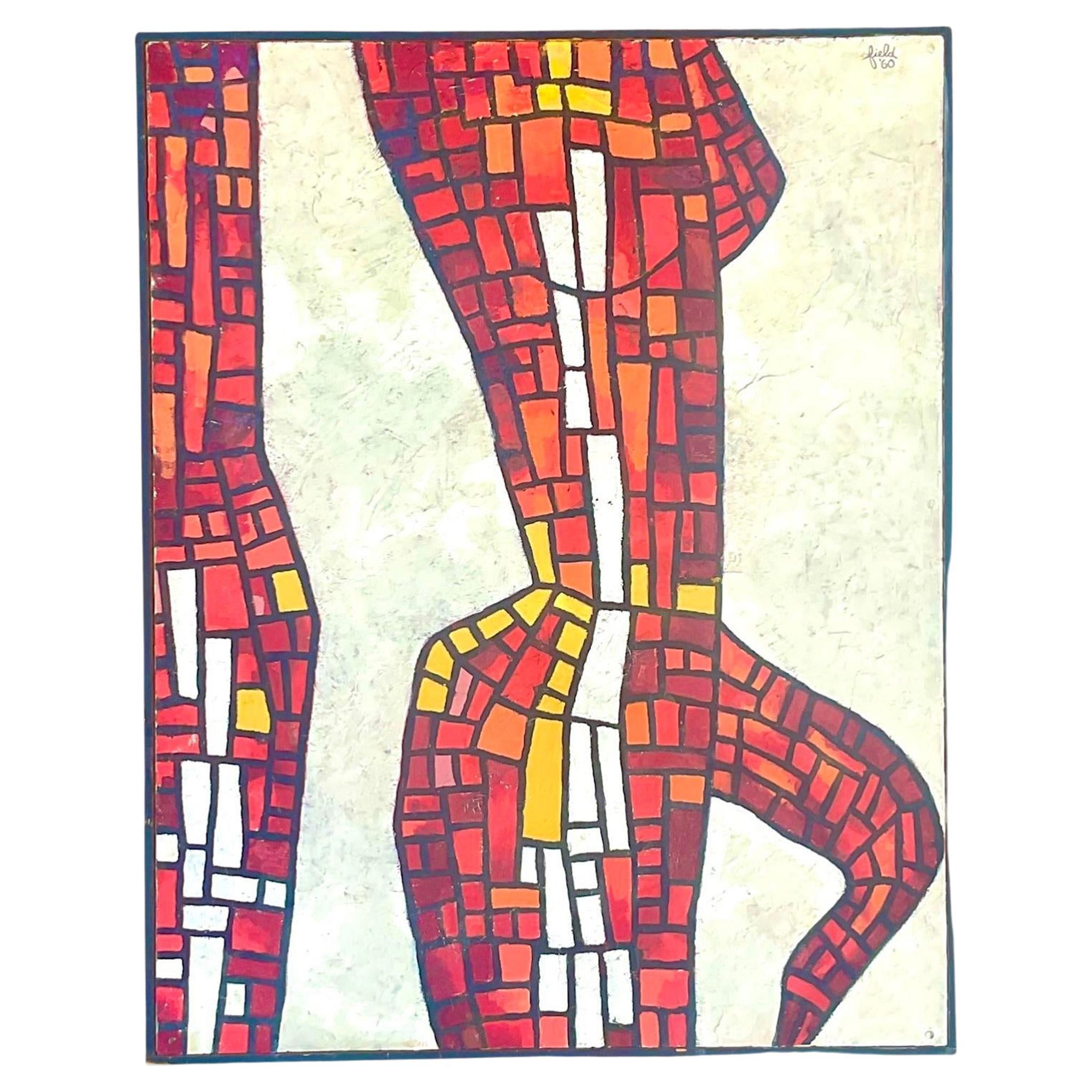 Fred Mitchell Original Abstract Expressionist Oil Painting, 1960 at ...