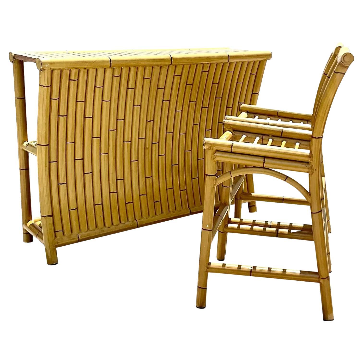 Bamboo Bar Stools For Sale at 1stDibs