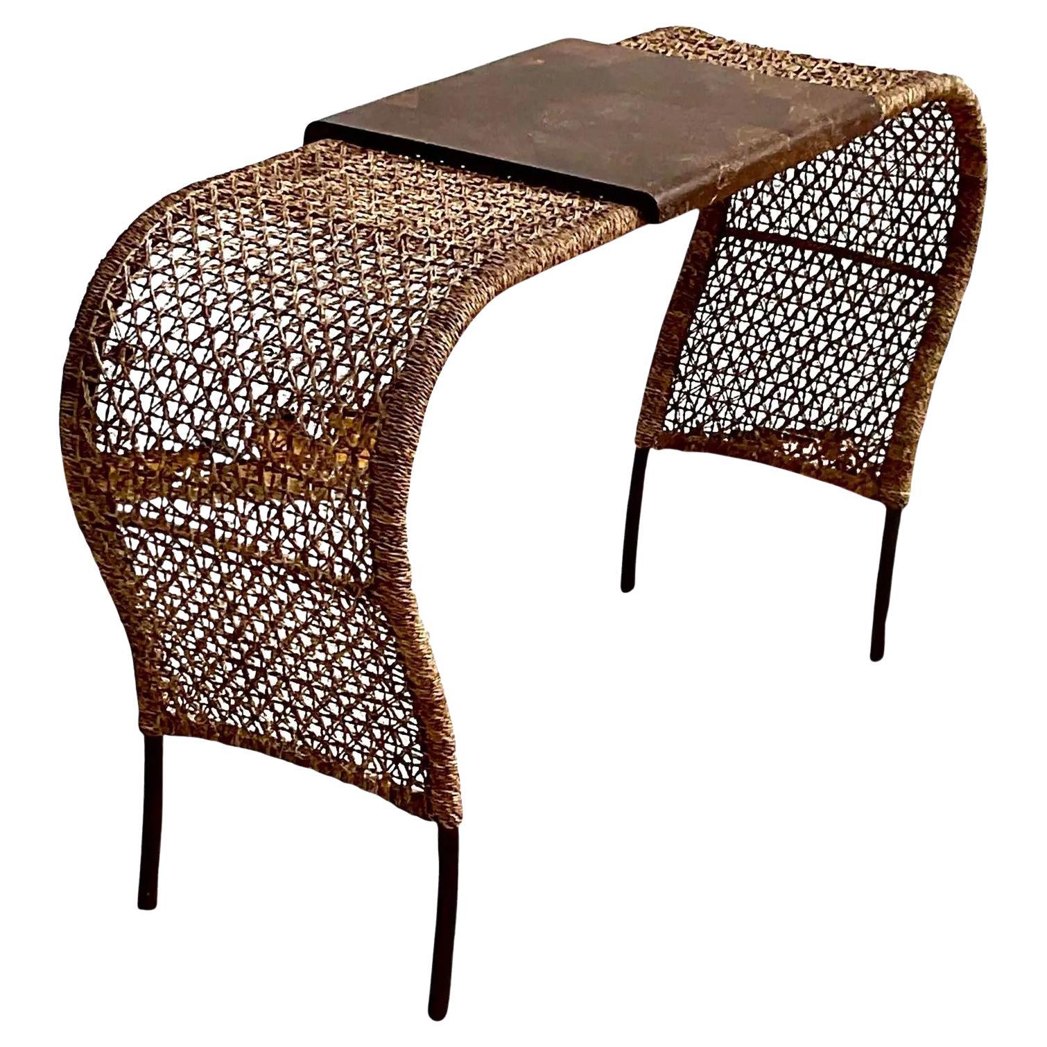 ABALONE SHELL CONSOLE TABLE at 1stDibs