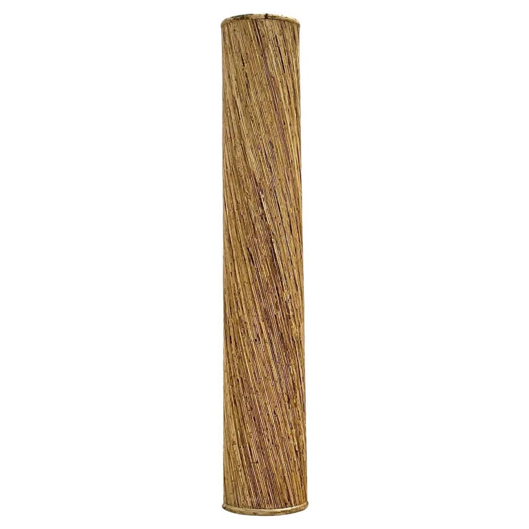 Vintage Coastal Monumental Pencil Reed Column For Sale at 1stDibs