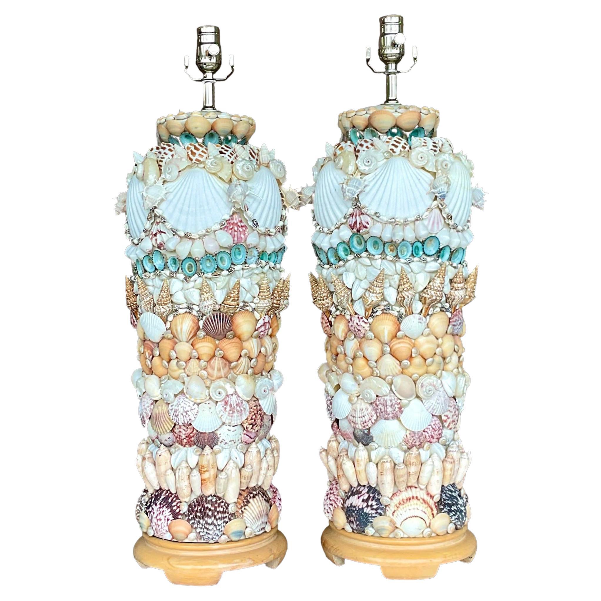 Vintage Coastal Plaster Monkey Lamp at 1stDibs