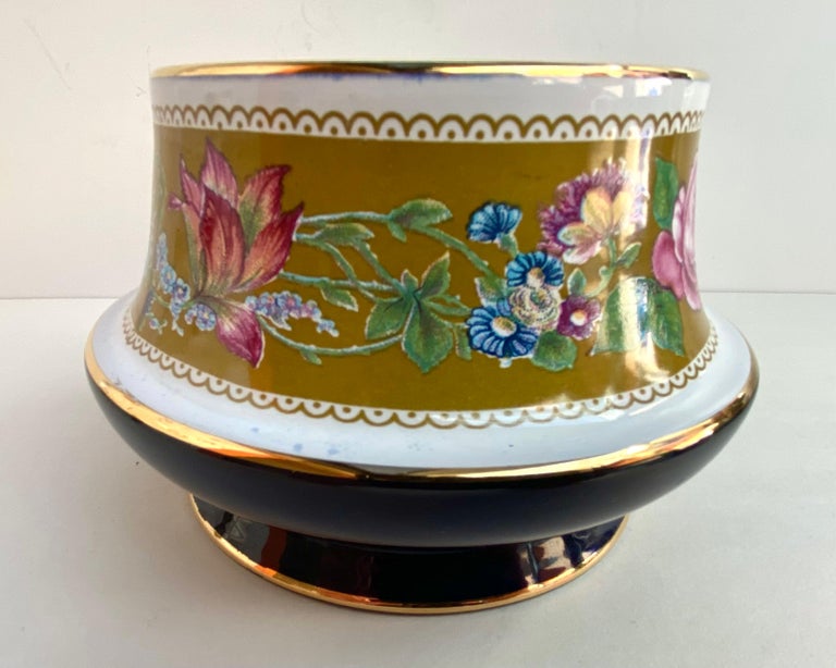 Vintage Cobalt Blue Ceramic Candy or Sugar Bowl, Italy, 1970s For Sale ...