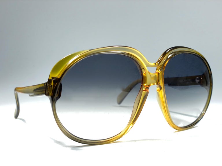 Vintage Cobra Optyl Ombre 3031 Oversized Optyl Sunglasses at 1stDibs