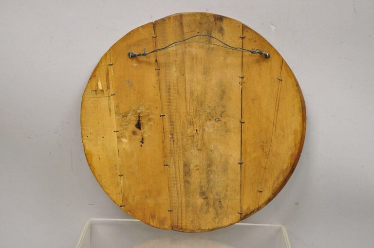 Vintage Cock Robin Flour AW Hammond Co Round Wood Advertisement Plaque ...