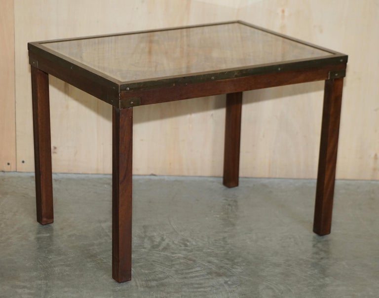 Vintage Coffee and Side Table Nest of Tables Military Campaign with ...