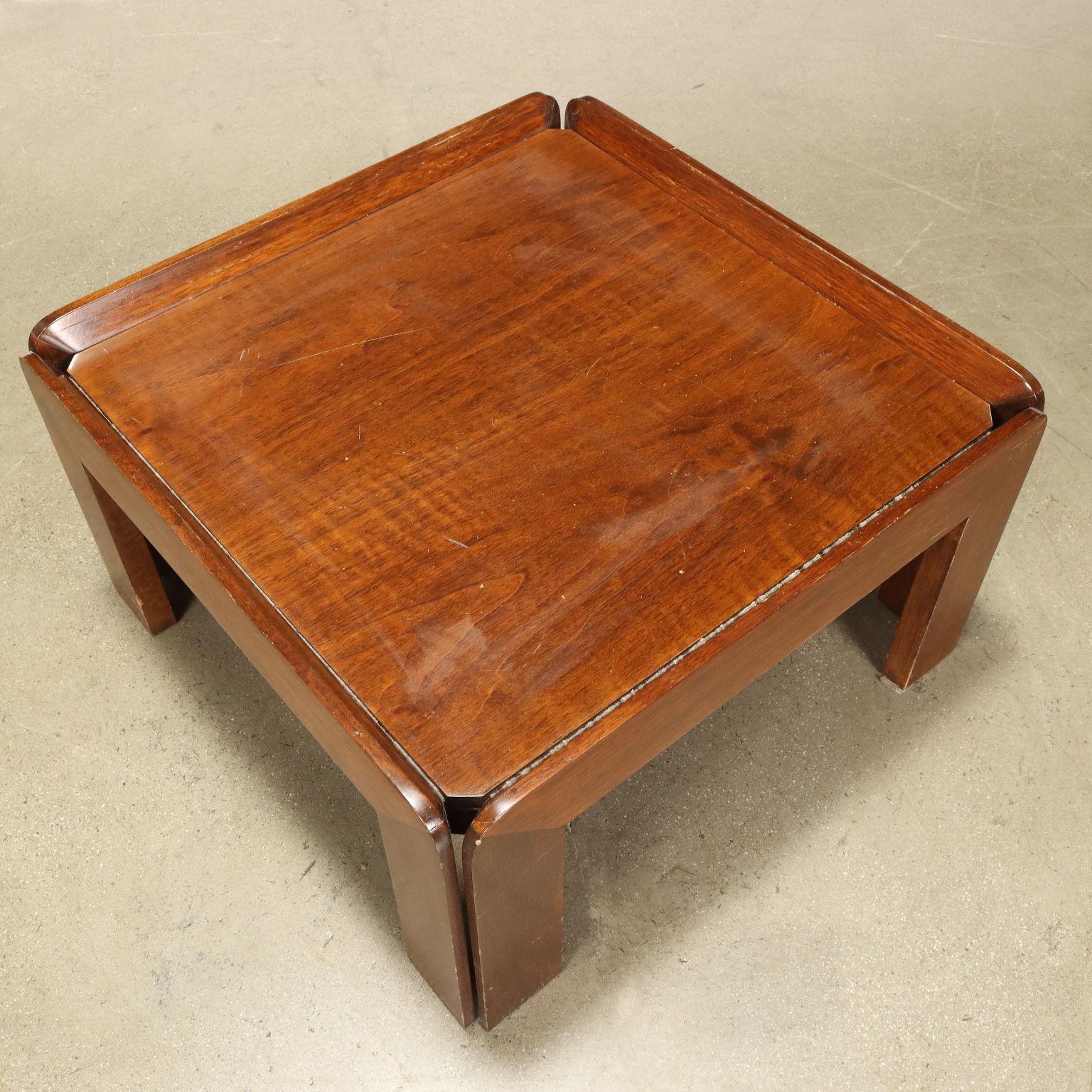 Vintage Coffee Table Exotic Wood, Italy, 1970s at 1stDibs