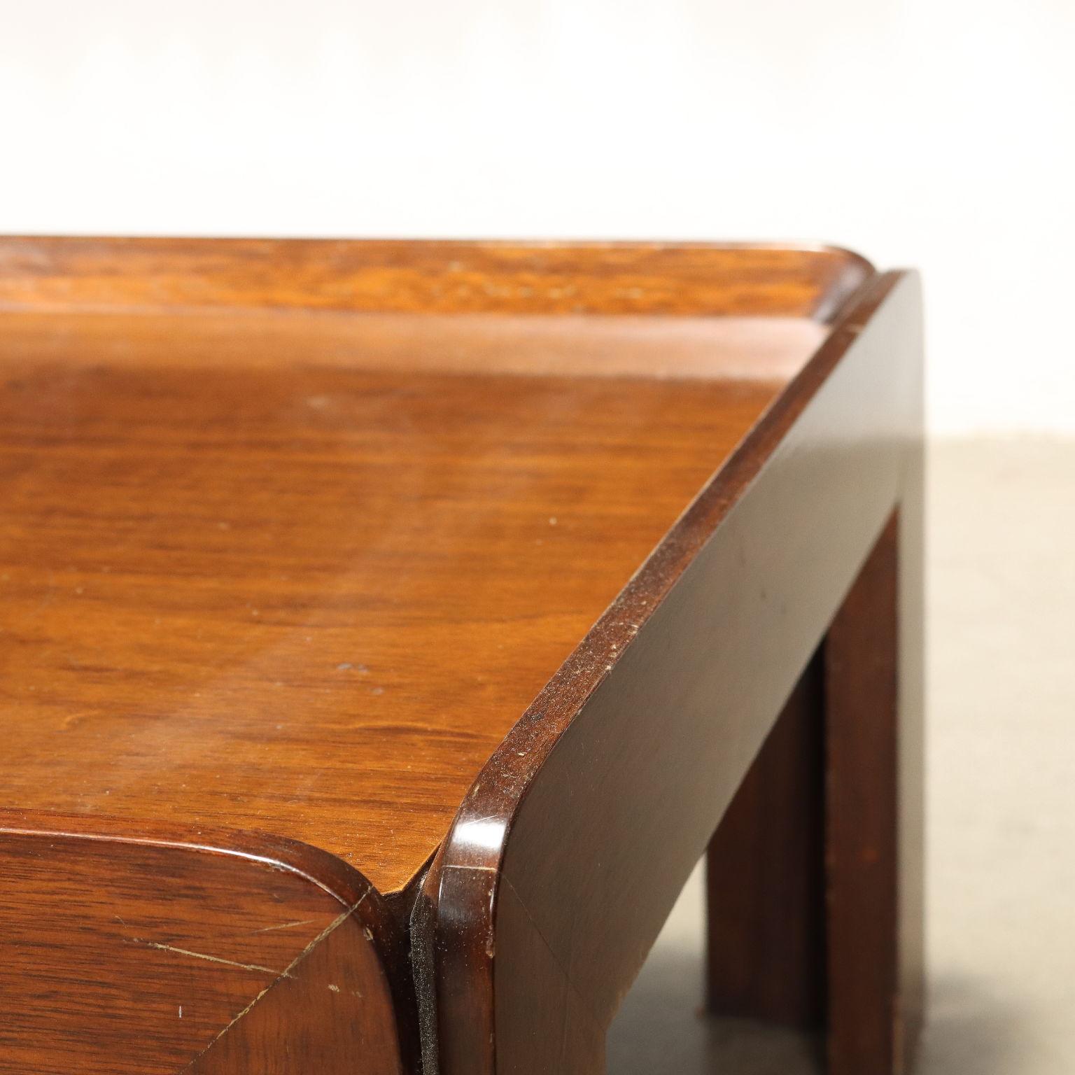 Vintage Coffee Table Exotic Wood, Italy, 1970s at 1stDibs