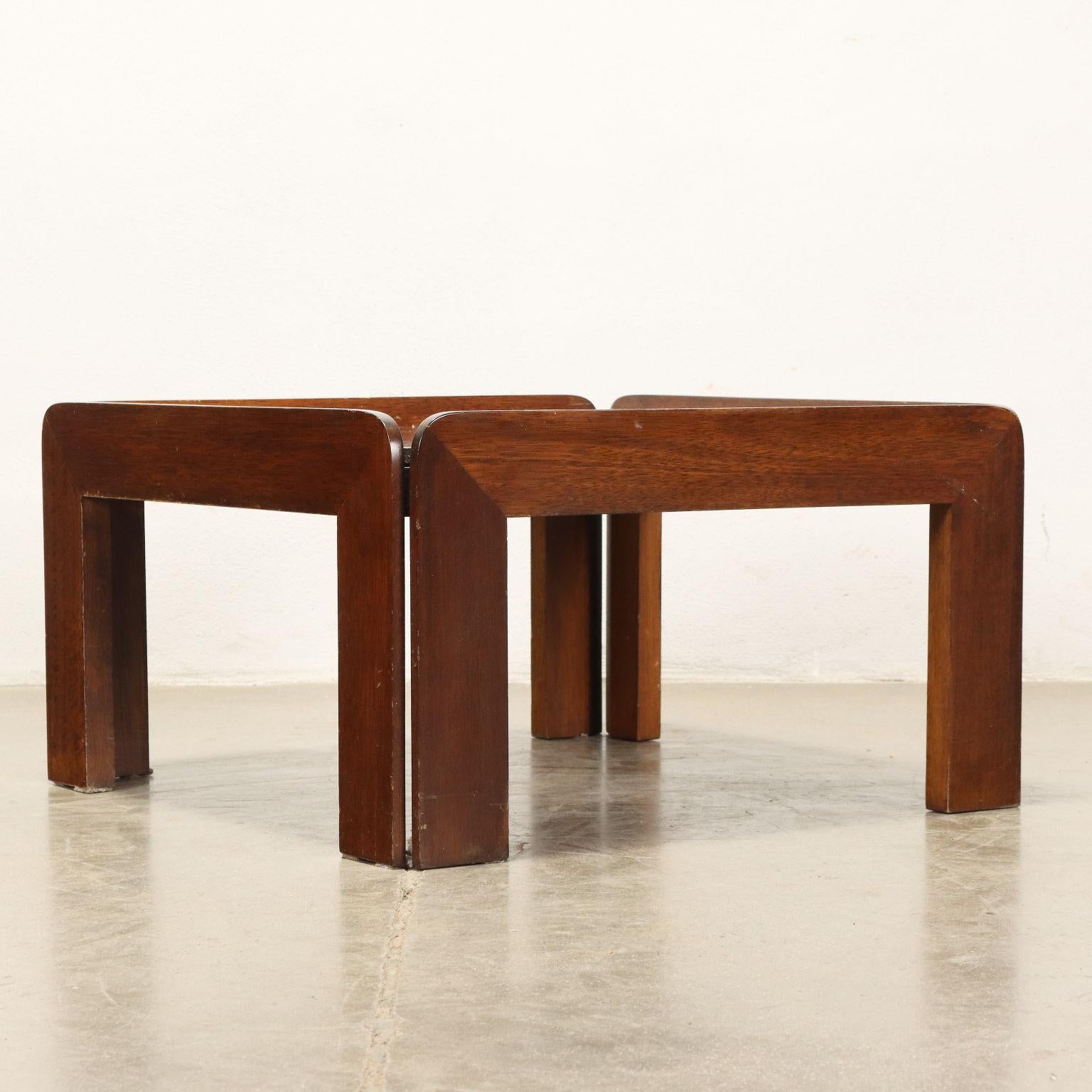 Vintage Coffee Table Exotic Wood, Italy, 1970s at 1stDibs
