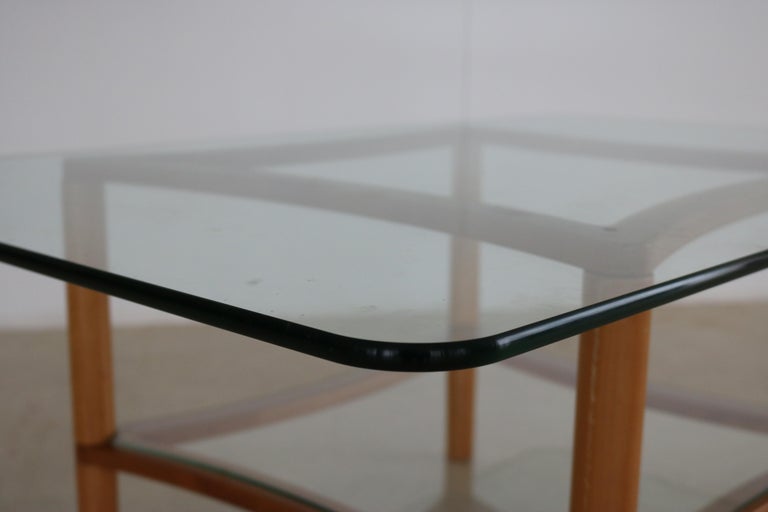 vintage coffee table table glass 70s Danish For Sale at 1stDibs