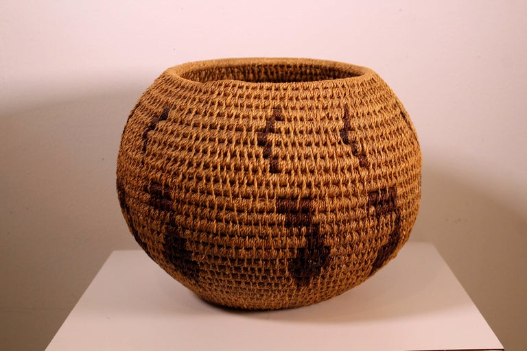 Vintage Collectible Hopi Pueblo Native American Ceremonial Woven Basket ...