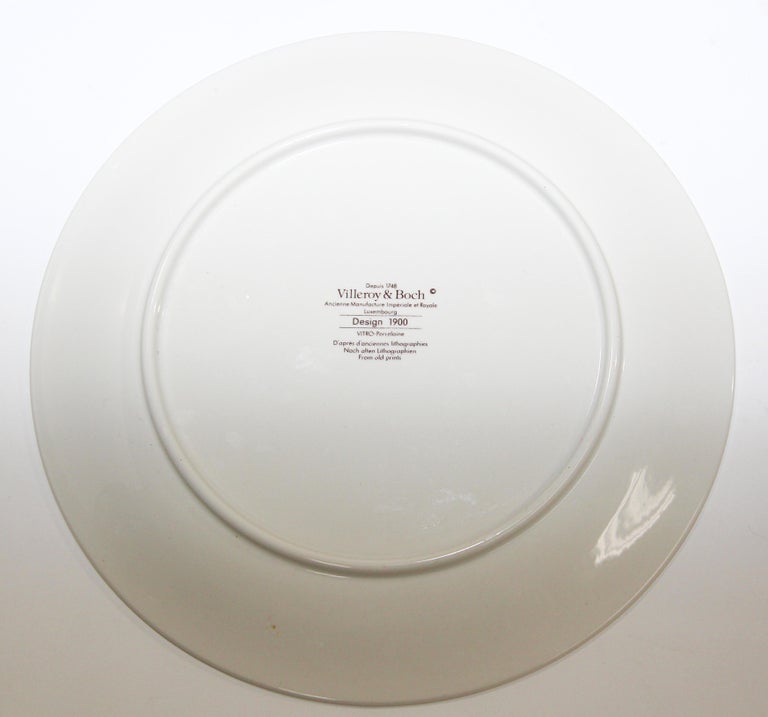 Vintage Collectible Villeroy and Boch Porcelain Plate 1900 Art Deco ...