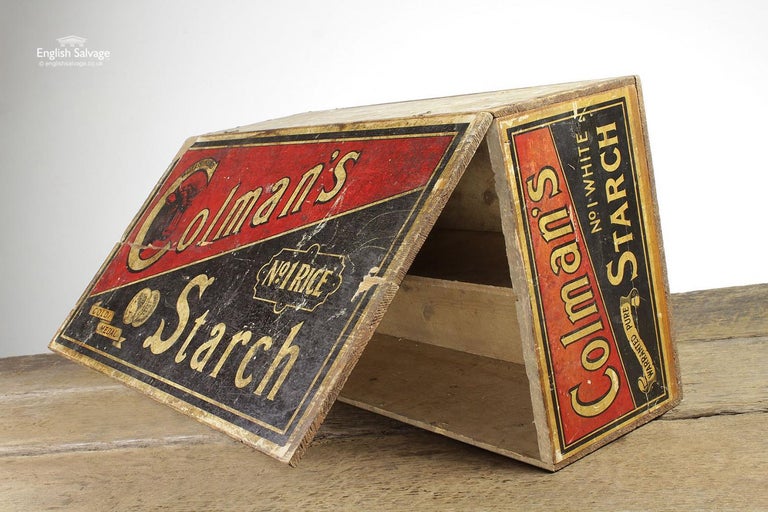 Vintage Colman's Starch Wooden Display Box, 20th Century For Sale at ...