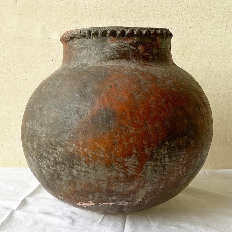 Vintage Colombian Clay Water Jug / Container For Sale at 1stDibs